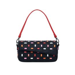 Desigual Schultertasche Damen Gr&ouml;&szlig;e One Size orange / pink / rot / schwarz