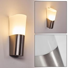 hofstein Busalla Au&szlig;enwandleuchte LED Nickel-Matt, 1-flammig