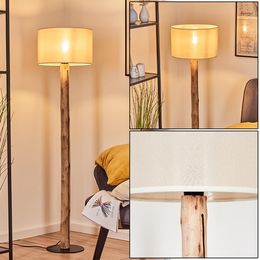 hofstein Bassagoda Stehleuchte 35 cm Naturfarben, Schwarz, 1-flammig