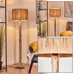 hofstein Granja Stehleuchte 40 cm Naturfarben, Schwarz, 1-flammig