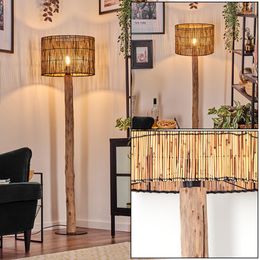 hofstein Cando Stehleuchte 40 cm Naturfarben, Schwarz, 1-flammig