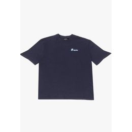 Dropsize Shirt 'Hustle Hard' male Blue size XS