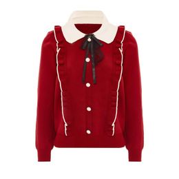 Nascita Knit Cardigan female Red size XS/S