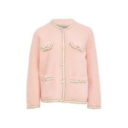 CARNEA Strickjacke Damen Gr&ouml;&szlig;e M ecru / pastellpink
