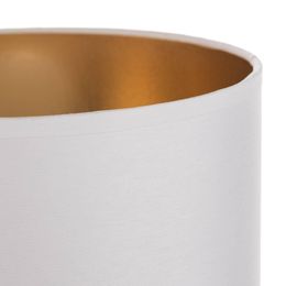 Helam Lampenschirm Alba, Ø 20 cm, E27, weiß/gold