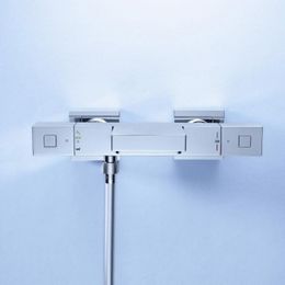 Grohe Grohtherm Cube Aufputz-Wannenarmatur mit Thermostat, 34497000,