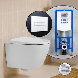 ROCA Ona Compact Komplett-SET Wand-WC mit neeos Vorwandelement,, A346688000+16601WH#SET,