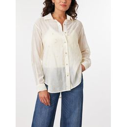 Scotch & Soda Scotch & Soda Bluse in Creme - 82% | Gr&ouml;&szlig;e L | Damen-blusen