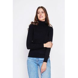ASSUILI Rollkragenpullover in Schwarz - 65% | Gr&ouml;&szlig;e 36 | Damen-pullover-cardigans