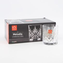 6er-Pack Melodia Trinkbecher aus Kristallglas