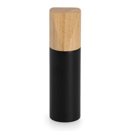 zeller Salz-/Pfeffermühle Gummibaum schwarz 5 x 18,2 x 5 cm