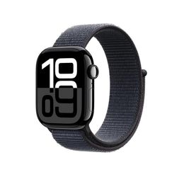 Apple Watch Series 10 (2024) GPS + Cellular 46 mm - Aluminium Diamantschwarz - Sport loop Blau