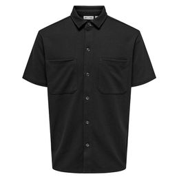Only & Sons ONLY & SONS Hemd "Kodyl" in Schwarz - 52% | Gr&ouml;&szlig;e M | Herren-plussize