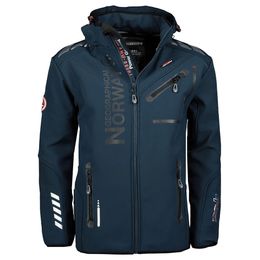 Geographical Norway Softshelljacke "Royaute" in Dunkelblau - 67% | Gr&ouml;&szlig;e L | Herren-outdoorjacken