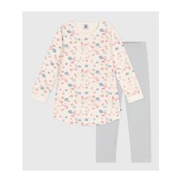Petit Bateau 2tlg. Outfit in Creme/ Grau - 58% | Gr&ouml;&szlig;e 116 | Kinderkleider