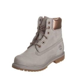 Timberland Leder-Boots in Grau/ Hellbraun - 60% | Gr&ouml;&szlig;e 39 | Damen-stiefel