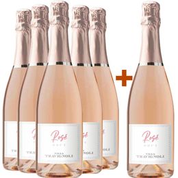 Villa Travignoli 5+1 Paket Spumante Ros&egrave; Cuv&eacute;e 2022 Brut - Toskana &ndash; Probierpaket Vino Generico