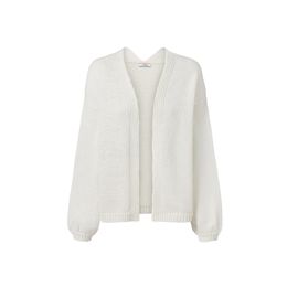 Tchibo - Offener Cardigan aus B&auml;ndchengarn - Damen - Gr. S - wei&szlig;