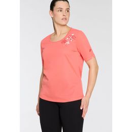 Maier Sports sheego Gro&szlig;e Gr&ouml;&szlig;en T-Shirt, rose parade, Gr&ouml;&szlig;e 48 - Damen