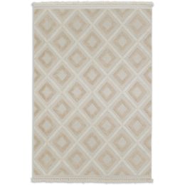 Sch&ouml;ner Wohnen Kollektion Teppich "Summer 6352", beige, B:80cm H:6mm L:150cm, Kunstfaser, SCH&Ouml;NER WOHNEN-KOLLEKTION, Teppiche, Teppich, In- und Outdoor geeignet, Hoch Tief Struktur, Robuster Teppich