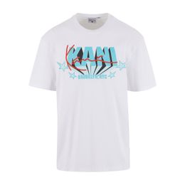 Karl Kani Damen T-Shirt "Karl Kani Signature Kani T-Shirt"wei&szlig;, Gr. M, bedruckt, 100% Baumwolle, Shirts