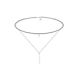 Elli Choker Damen Gr&ouml;&szlig;e One Size silber