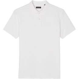 Marc O'Polo Poloshirt MARC O'POLO, Herren, Gr. L (52), weiß, Piqué, Obermaterial: 100% Baumwolle, regular fit hüftlang, Flachstrickbündchen, Shirts, mit dezenter Logostickerei