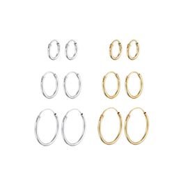 Elli Creole Damen Gr&ouml;&szlig;e One Size gold / silber