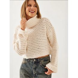 Bianco Lucci Pullover Damen Gr&ouml;&szlig;e S/L wei&szlig;