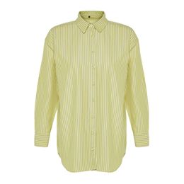 Trendyol Bluse Damen Gr&ouml;&szlig;e L limone / wei&szlig;