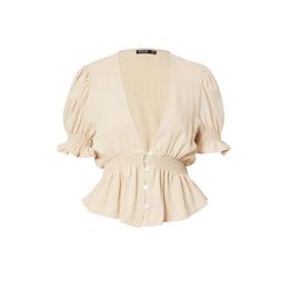 Nasty Gal Bluse Damen Gr&ouml;&szlig;e XXS hellbeige