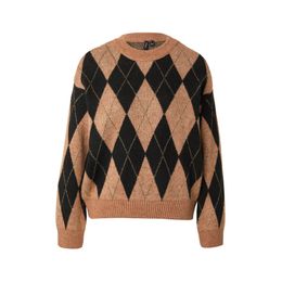V&eacute;ro Moda Vero Moda Pullover 'VMBILLE' Damen Gr&ouml;&szlig;e XS braun / gold / schwarz
