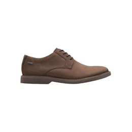 Clarks Leder-Schnürschuhe "Atticus" in Braun - 54% | Größe 41,5 | Herren-schnuerschuhe