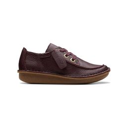 Clarks Leder-Schnürschuhe "Funny Dream" in Bordeaux - 50% | Größe 37 | Damen-schnuerschuhe