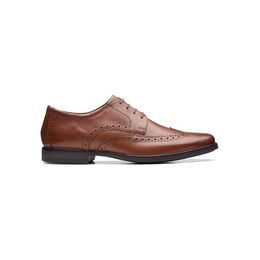 Clarks Leder-Schnürschuhe ''Howard Wing'' in Braun - 56% | Größe 39,5 | Herren-schnuerschuhe