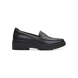Clarks Leder-Mokassins "Calla Ease" in Schwarz - 55% | Größe 41 | Damen-schuhe-halbschuhe