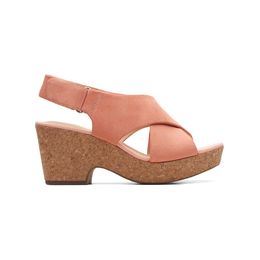 Clarks Leder-Sandaletten in Rosa - 57% | Größe 42 | Damen-sandalen