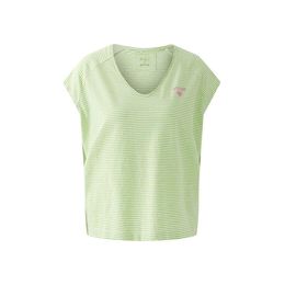 Oui Shirt in Gr&uuml;n/ Wei&szlig; - 39% | Gr&ouml;&szlig;e 44 | Damen-tops