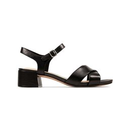 Clarks Leder-Sandaletten "Sheer35 Strap" in Schwarz - 58% | Größe 39,5 | Damen-sandalen
