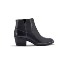 Clarks Leder-Stiefeletten in Schwarz - 48% | Gr&ouml;&szlig;e 41 | Stiefeletten