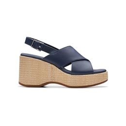 Clarks Leder-Sandaletten "Manon Wish" in Dunkelblau - 51% | Größe 41 | Damen-sandalen