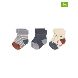 Lässig Lässig 3er-Set: Babysocken in Beige/ Grau - 64% | Größe 15-18 | Babysocken-strumpfhosen