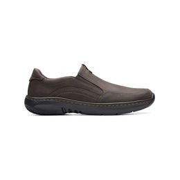 Clarks Leder-Slipper "ClarksPro Step" in Beige/ Grau - 53% | Größe 41 | Herren-schuhe-halbschuhe