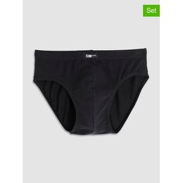 COTONELLA 2er-Set: Slips in Schwarz - 43% | Größe S | Herren-waesche