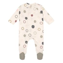 Lässig Lässig Schlafanzug mit Füßchen in Creme/ Khaki - 48% | Größe 62/68 | Baby-waesche
