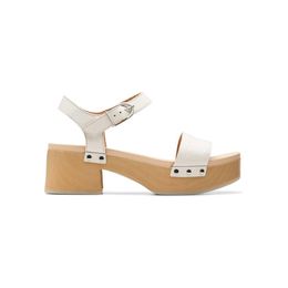 Clarks Leder-Sandaletten "Sivanne Bay" in Creme - 56% | Größe 42 | Damen-sandalen
