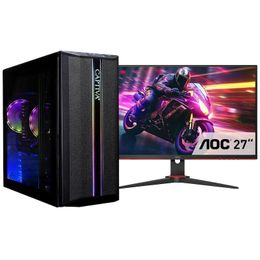 Captiva Business-PC-Komplettsystem &raquo;Power Starter R84-153 TFT Bundle&laquo; 68, 6 &prime;&prime; AMD Ryzen 7 AMD 32 GB RAM 1.000 GB SSD schwarz Windows 11 Home 64-bit