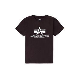 Alpha Industries T-Shirt &raquo;Basic T-Shirt BL K&laquo; hunter brown 10 10 Single Jersey Stoff
