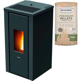 Pegaso Pelletofen »VERA« schwarz Zugelassene Brennstoffe: Pellets