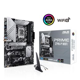 ASUS Mainboard &raquo;PRIME Z790-P WIFI&laquo; ATX, PCIe 5.0, DDR5 Speicher, 3x M.2, WiFI 6, HDMI, DisplayPort ohne Farbbezeichnung Umfassende K&uuml;hlung: Gro&szlig;e...